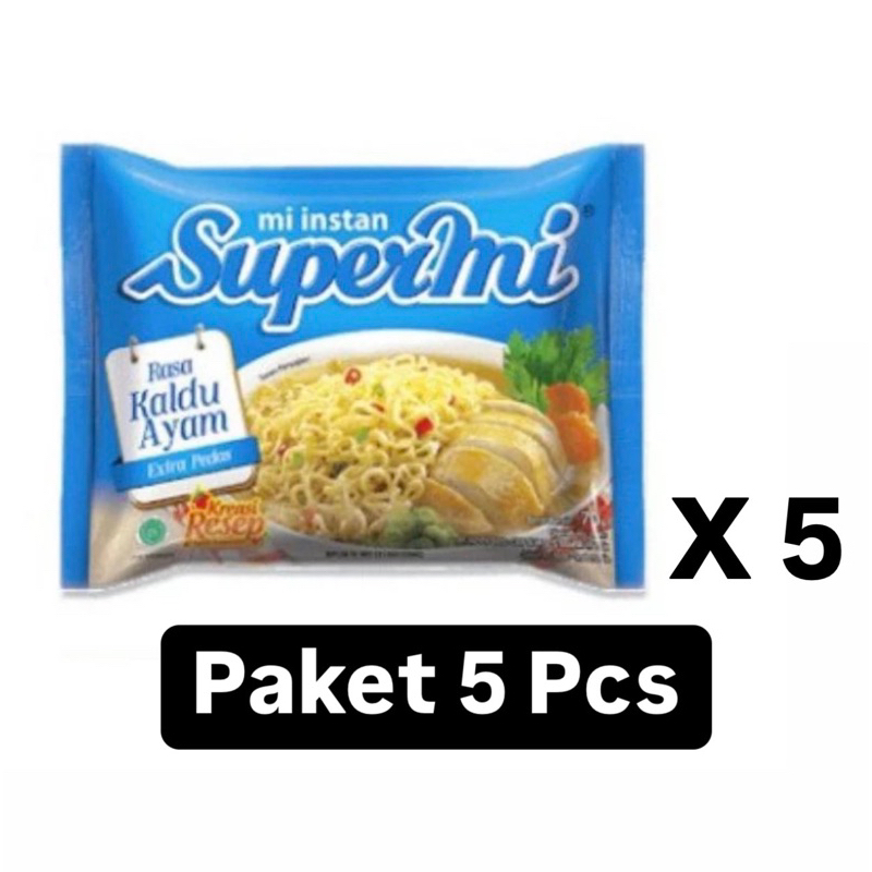 Jual PROMO BUNDLING Supermie Kaldu Ayam Bundling x 5 PCS | Shopee Indonesia