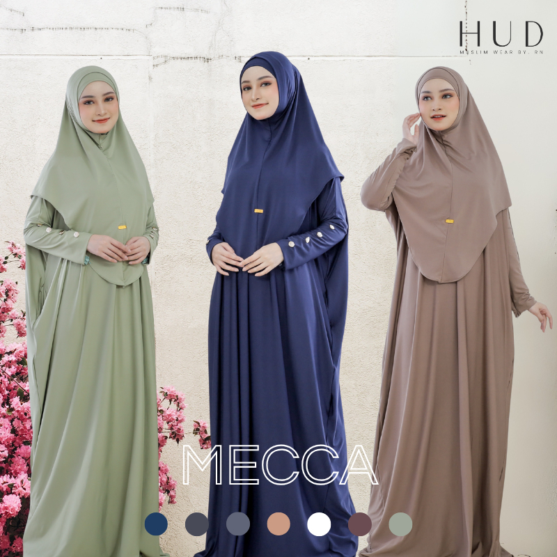 Jual Gamis Abaya Set Hijab Batwing Wanita Muslimah Syari Umroh Busui Friendly FREE Inner - Mecca ...