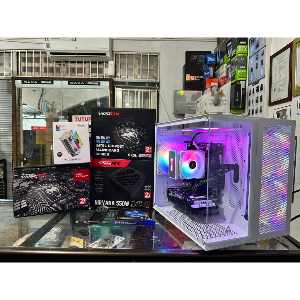 Jual RAKITAN PC GAMING MURAH SIAP PAKAI I7 7700 RAM 16GB VENOM RX RX580 ...