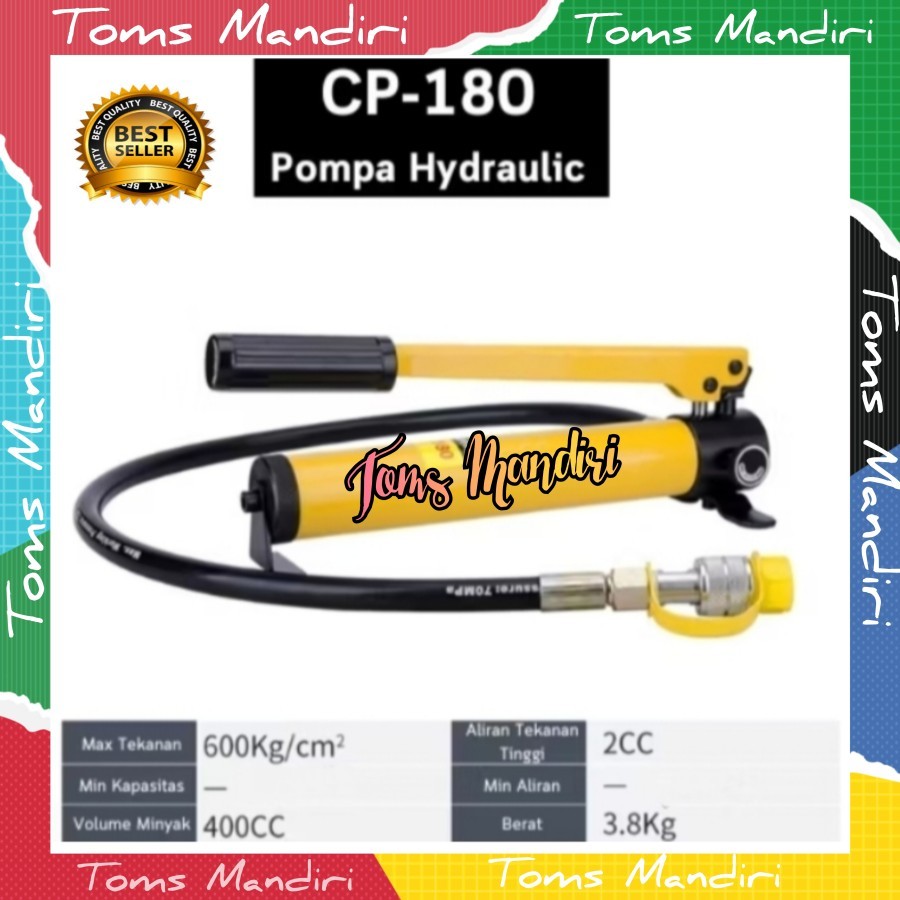 Jual Hydraulic Pump 400ml CP-180 Pompa Hidrolik 400cc Hand Tangan Manual | Shopee Indonesia