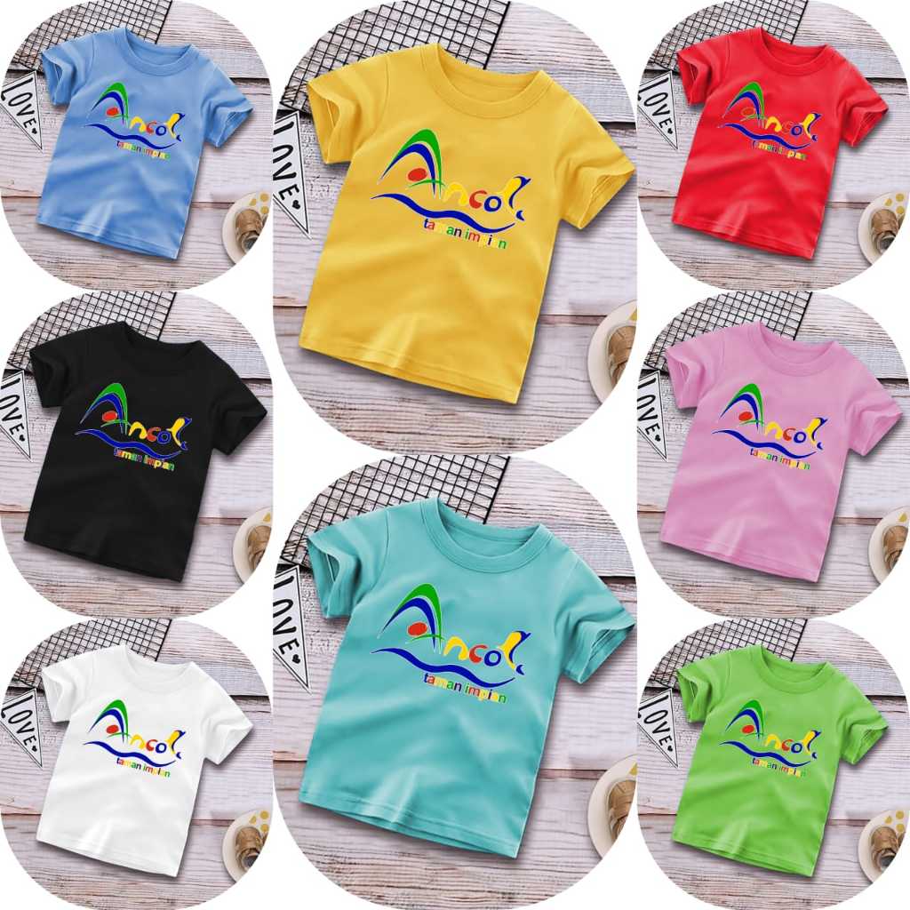 Jual Atasan Kaos Anak Laki Laki Perempuan Baju Kombinasi Anak Untuk Anak 1-10 Tahun Cowok Cewek ...