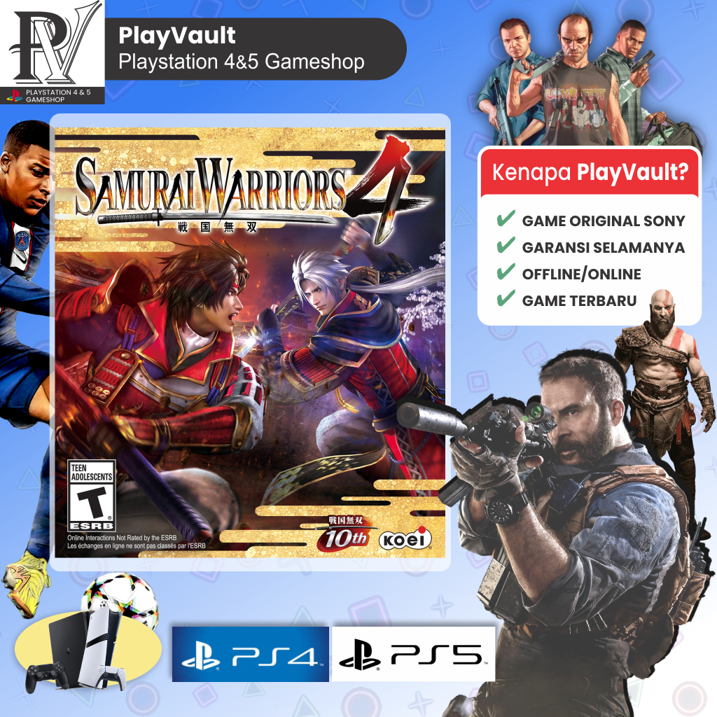Jual Samurai Warrior 4 PS4 PS5 | Shopee Indonesia