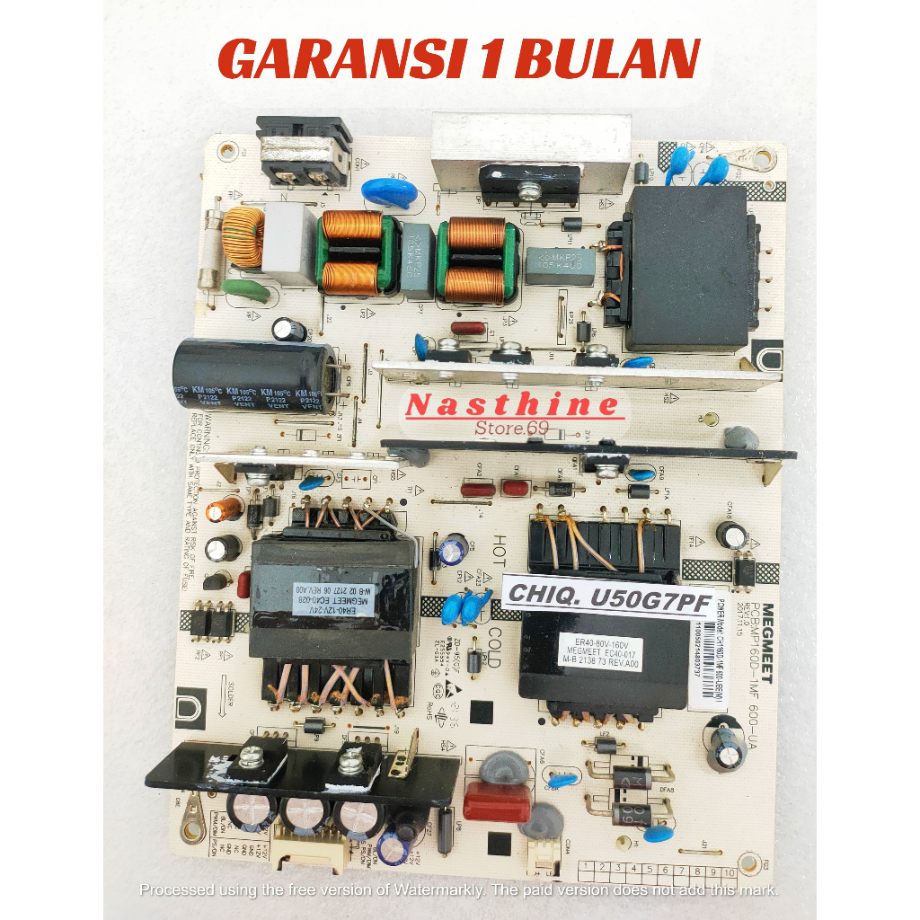 Jual {STOK READY !!!} / POWER TV CHIQ. U50G7PF | Shopee Indonesia