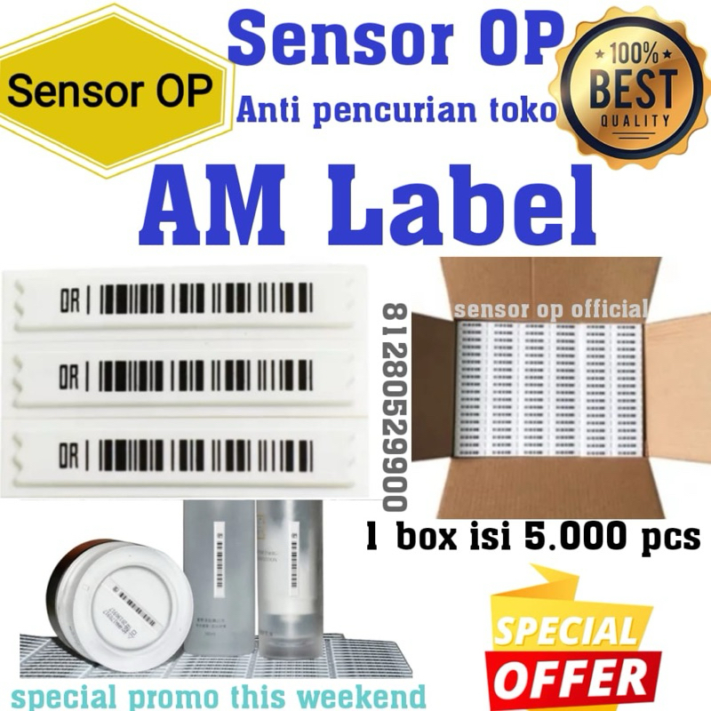 Jual Sensor OP Alarm label Kosmetik DR AM isi 5000 pcs sensor alarm ...