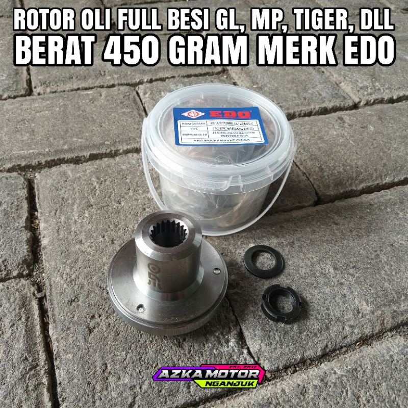 Jual Rotor pompa oli besi EDO PNP Tiger GL MegaPro CB 450 gram topi ...