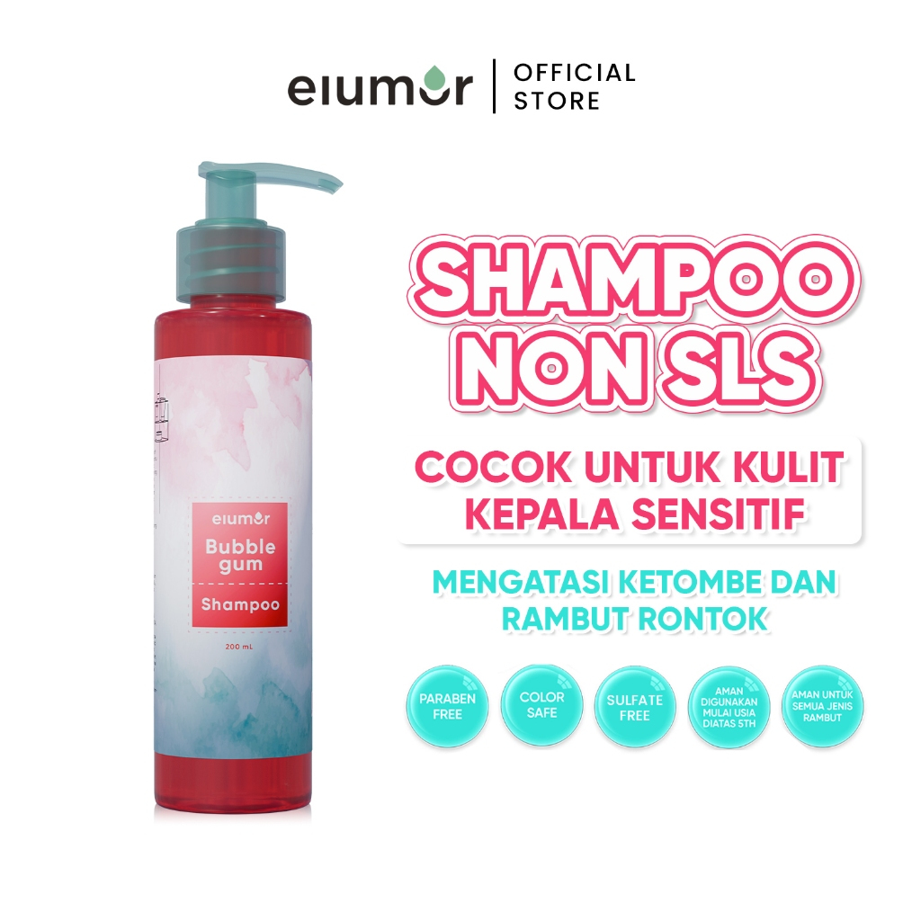 Jual Elumor Shampoo Non Sls 200ml|Bubblegum Shampoo | Sampo Rambut ...