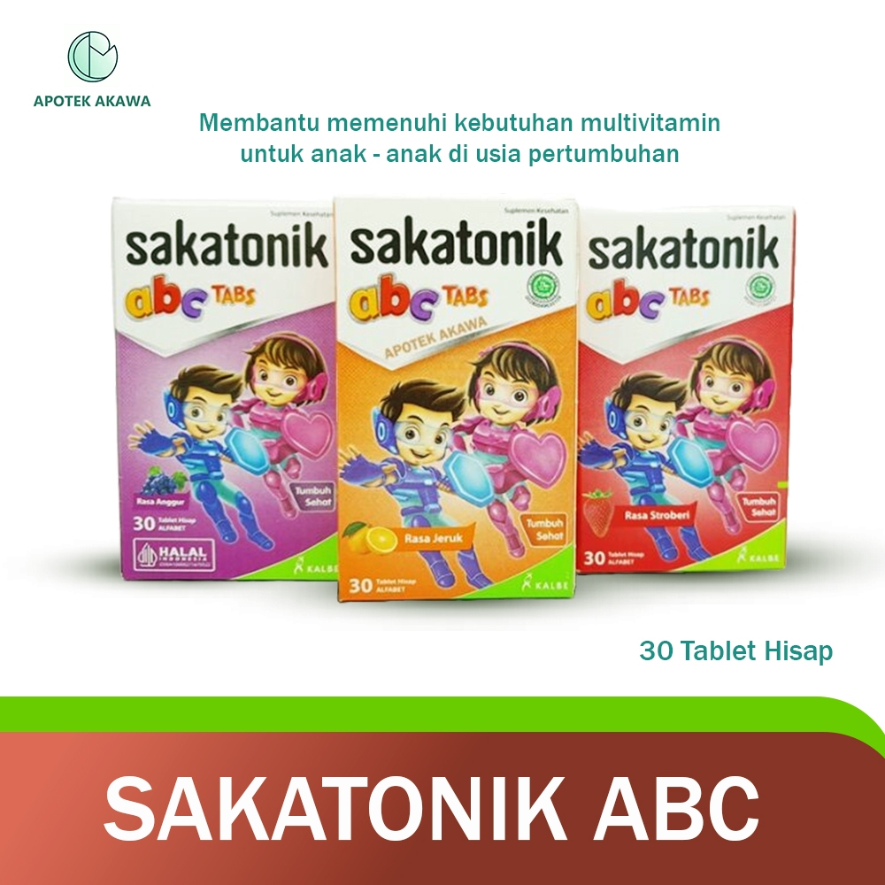 Jual Sakatonik ABC 30 Tablet Hisap / Multivitamin Anak / Apotek Akawa ...