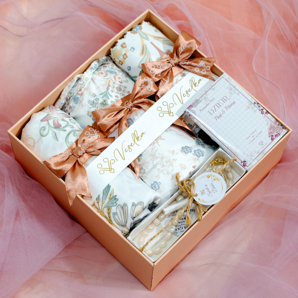 Jual VESELKA Hampers Mukena Set Dewasa 2 in 1 | Kado Box Seserahan ...