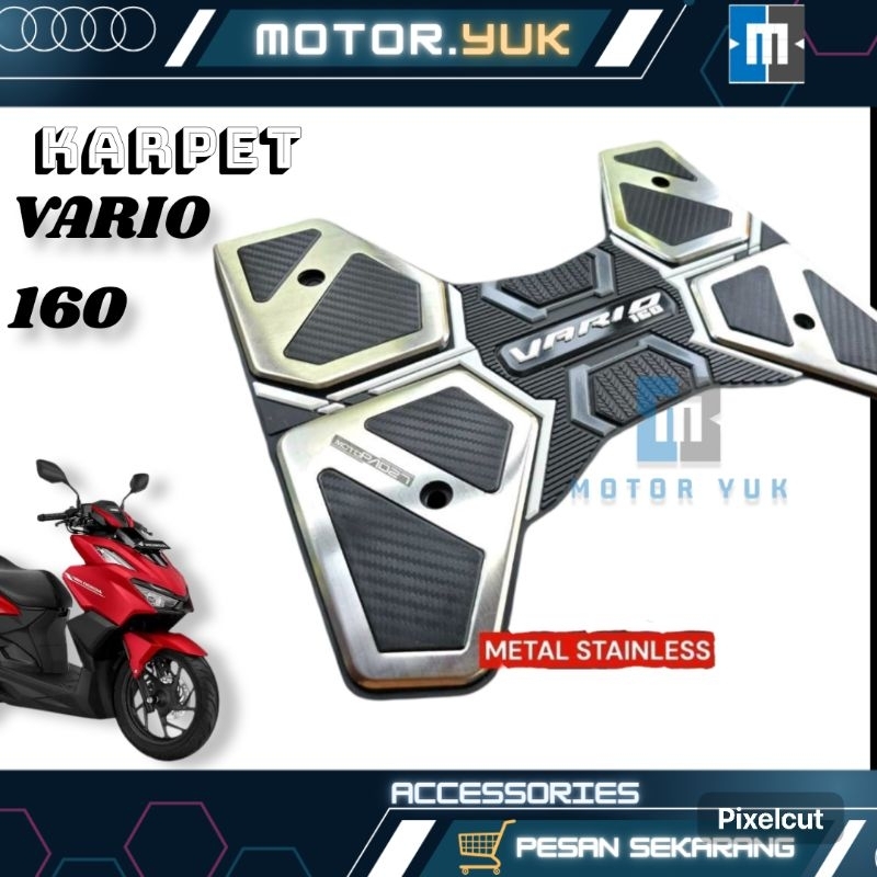 Jual Karpet VARIO 160 Karpet Pijakan Kaki Vario Bordes Vario 160 2022 2023 2024 HONDA KARPET ...
