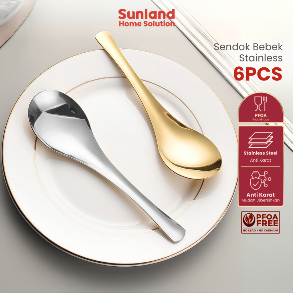 Jual Sunland Home Solution - Sendok Bebek gold isi 6pcs / sendok bubur ...