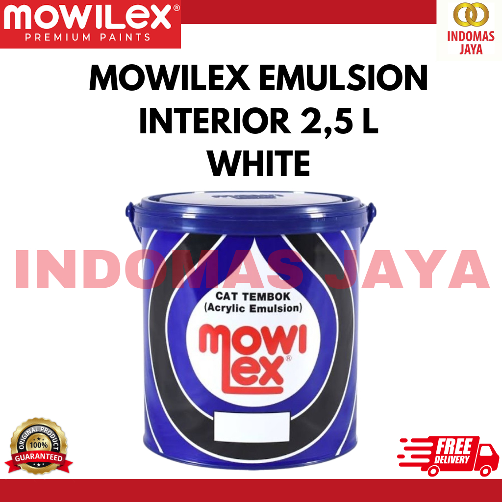 Jual Mowilex Emulsion E-100 Cat Tembok Interior 2,5 Liter | Shopee ...