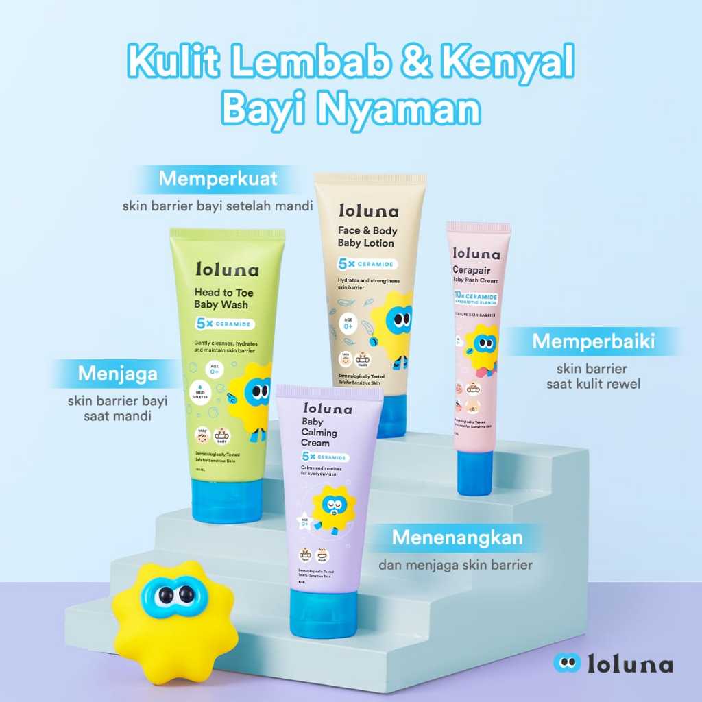 Jual ARJUNA Head to Toe Baby Wash | Face & Body Lotion Loluna Hair ...
