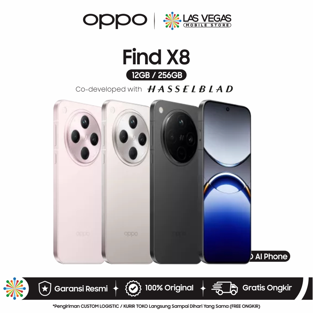 Jual OPPO Find X8 12GB/256GB 5G NFC | Hasselblad Portrait | AI Telescope Zoom | MediaTek ...