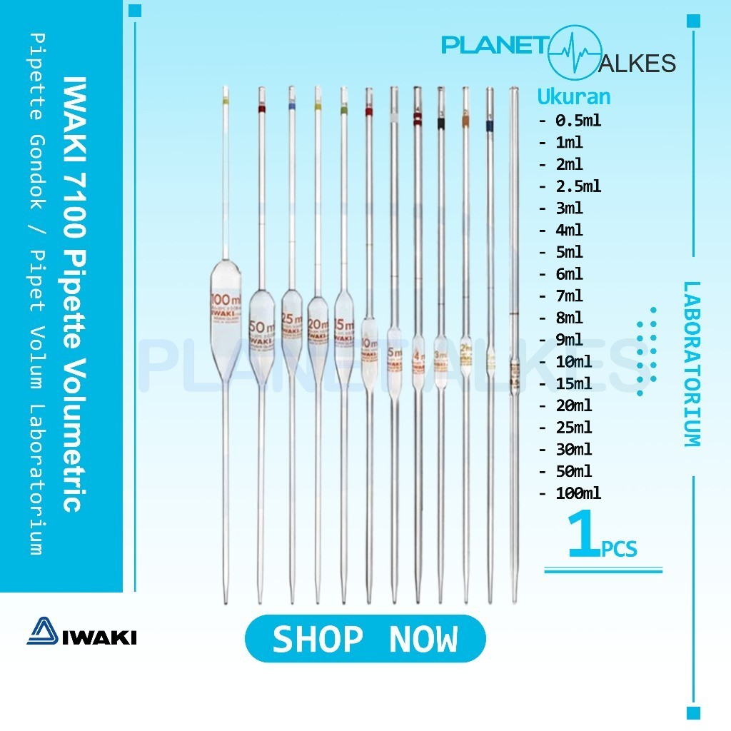 Jual IWAKI.7100-2.5 Pipet volum 2,5ml | Pipet Gondok | Pipette Volumetric | Shopee Indonesia