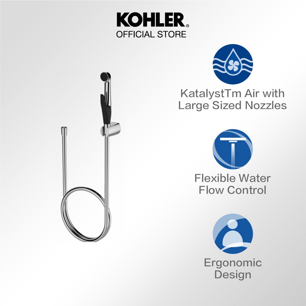 Jual KOHLER Luxe Jet Shower Bidet / Hygiene Spray with Hose and Bracket ...