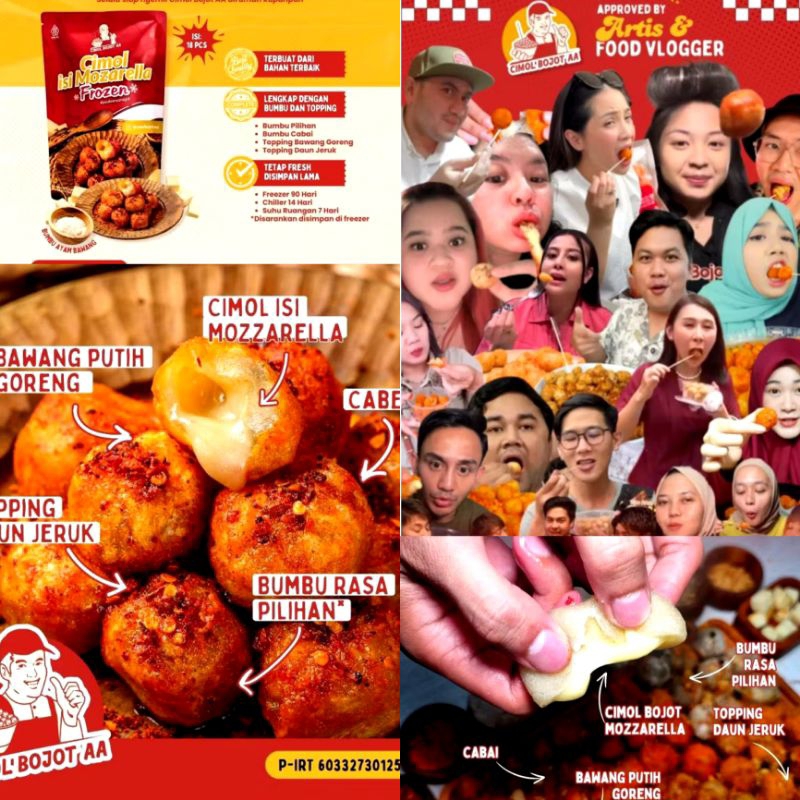 Jual Cimol Bojot AA Mozarella Bumbu Ayam Bawang Balado Asin Pedas ...