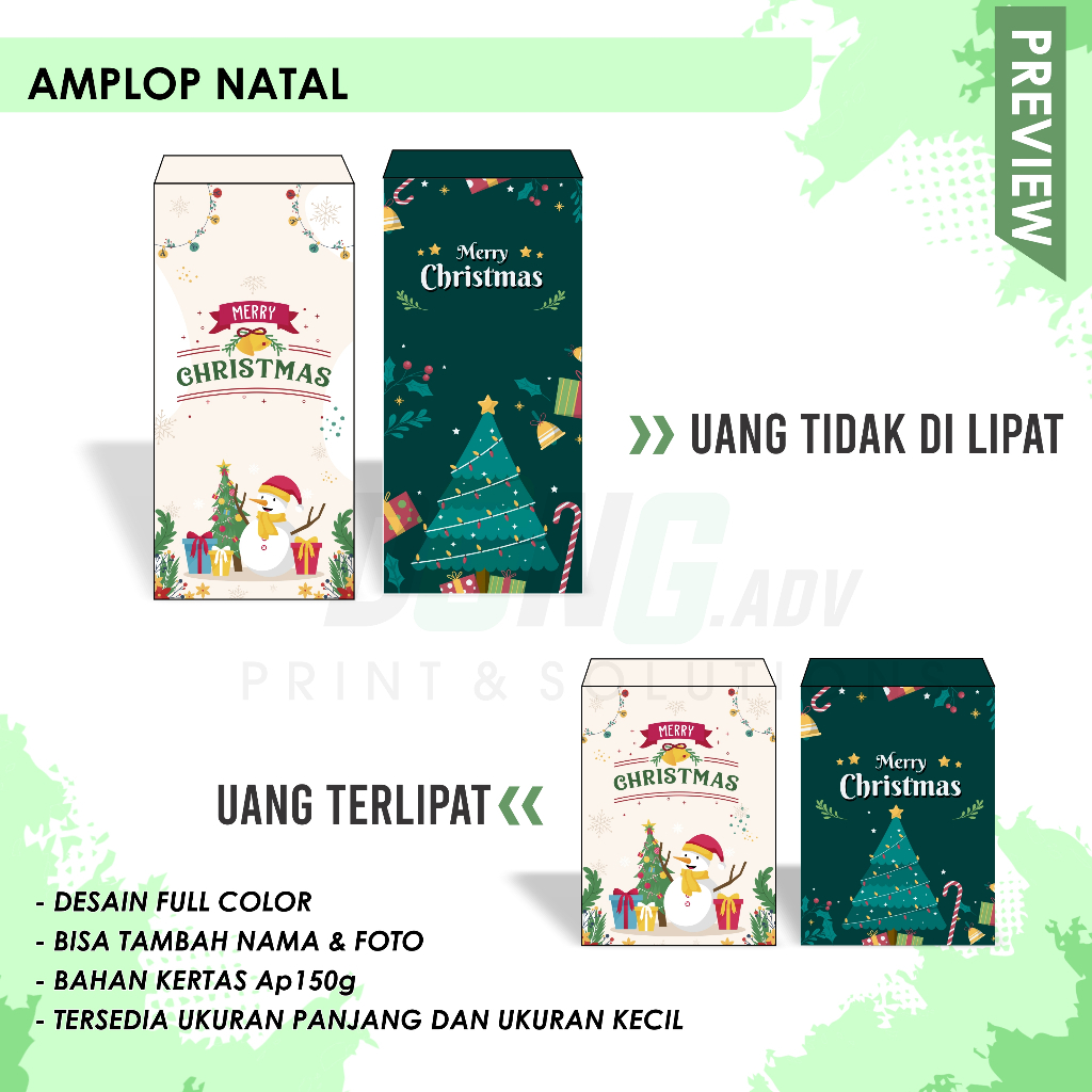 Jual AMPLOP NATAL CUSTOM | Shopee Indonesia