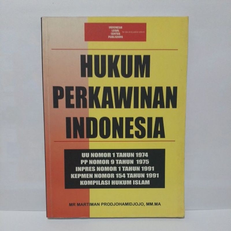 Jual Buku Hukum Perkawinan Indonesia -Mr Martiman | Shopee Indonesia