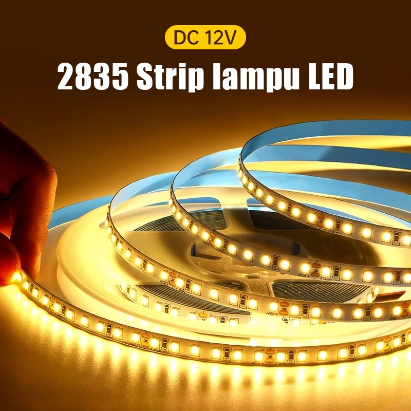 Jual Lampu LED strip SMD 2835 ip20 nonwaterproof DC 12v 5 meter Strip lampu hias Dengan selotip ...