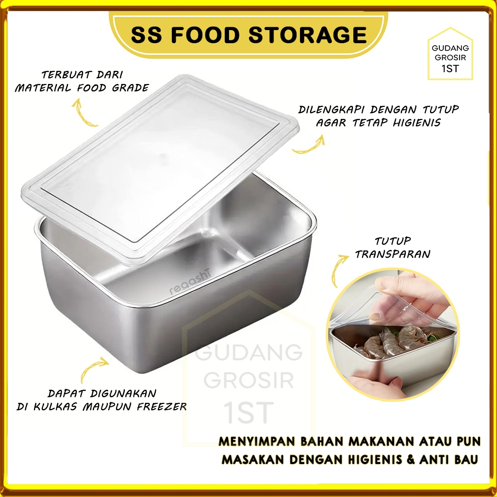 Jual Stainless Steel Food Storage | Wadah Penyimpanan Bahan Makanan ...