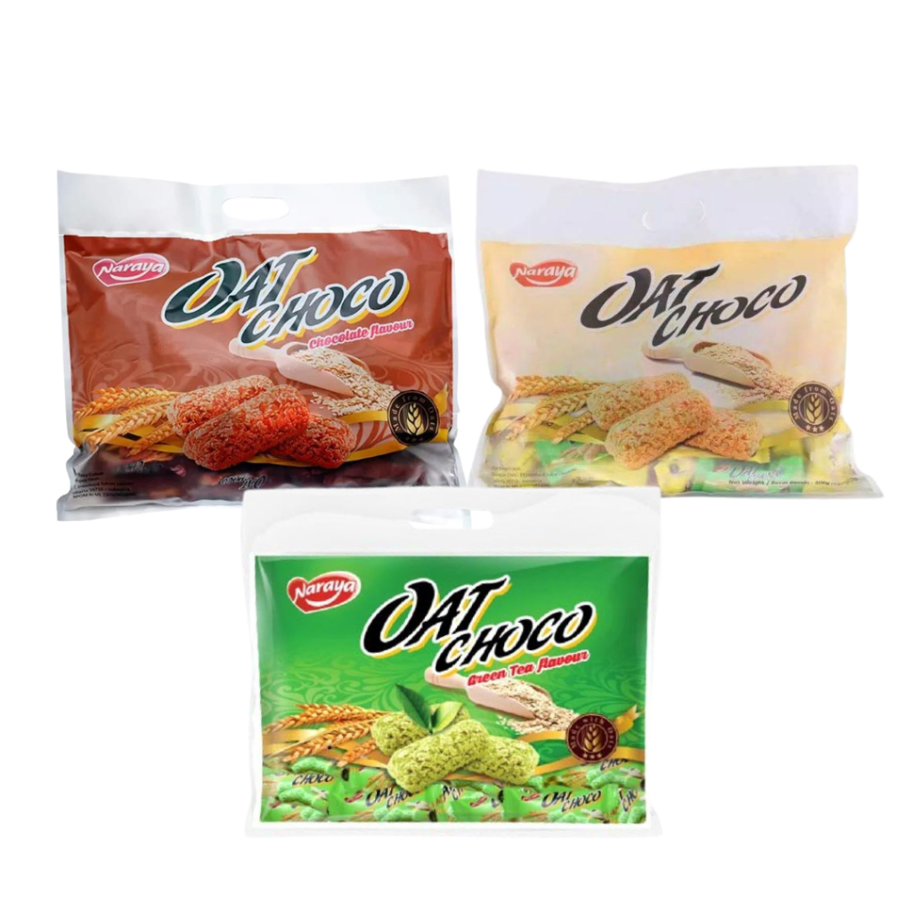 Jual Naraya Oat Choco 400GR Chocolate Original Greentea Isi 40pcs ...