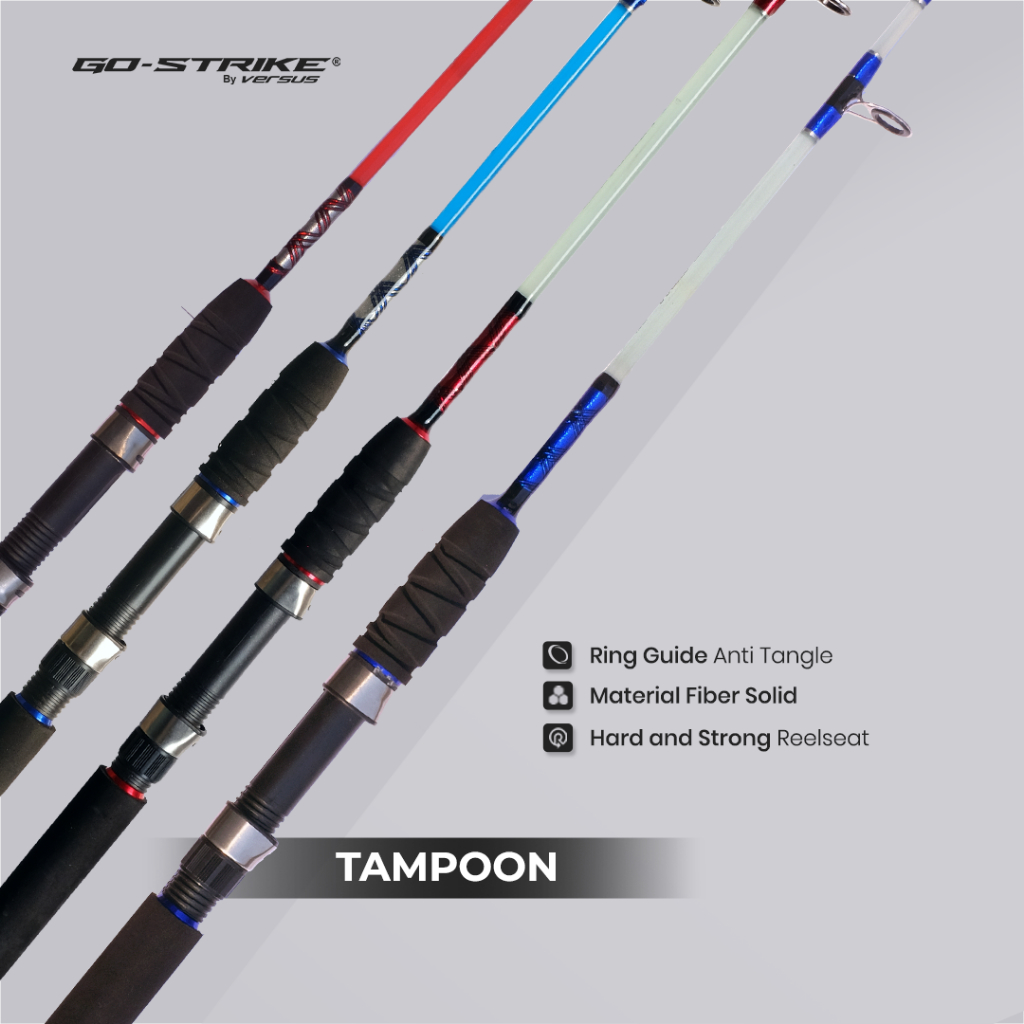Jual Joran Pancing GostrikeVersus Tampoon Solid Fiber Medium Heavy ...