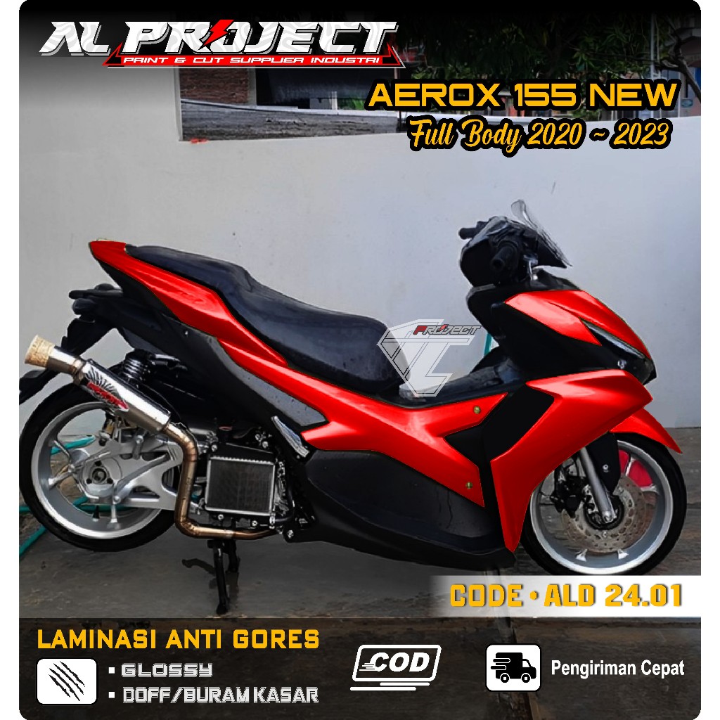 Jual Stiker Decal AEROX NEW Connected POLOS Decal Sticker Striping Full ...