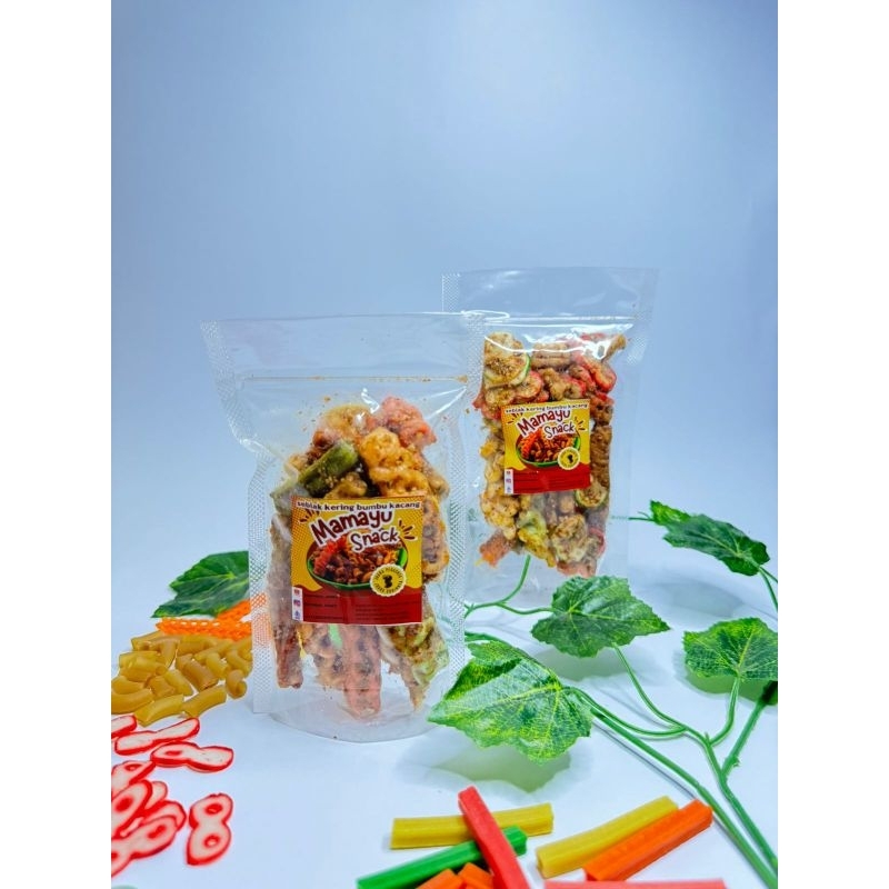 Jual mamayu snack sebring kerupuk pelangi bumbu kacang 250 gram ...