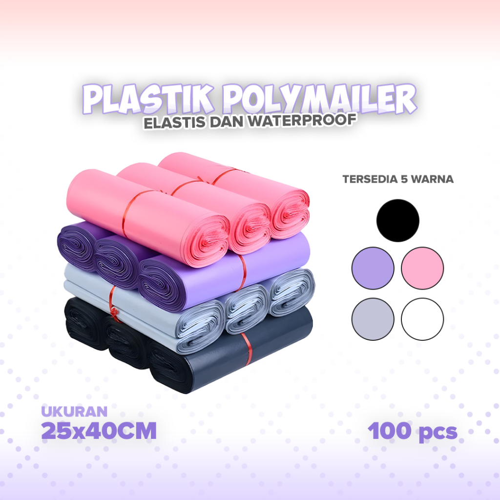 Jual PLASTIK POLYMAILER 100 LEMBAR 25X40 CM | PLASTIC PACKING ONLINE ...