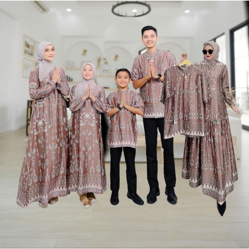 Jual Baju Sarimbit Couple Pasangan Keluarga Silk Premium Set Pakaian ...