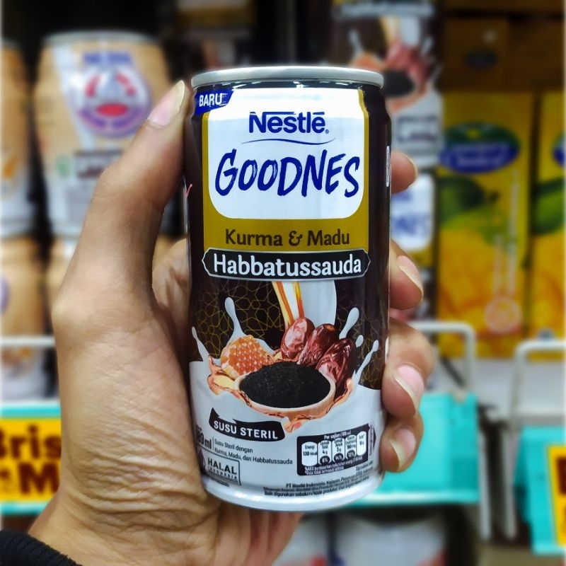 Jual Nestle Goodnes Kurma & Madu Habbatussauda Susu Steril Cair Kaleng ...