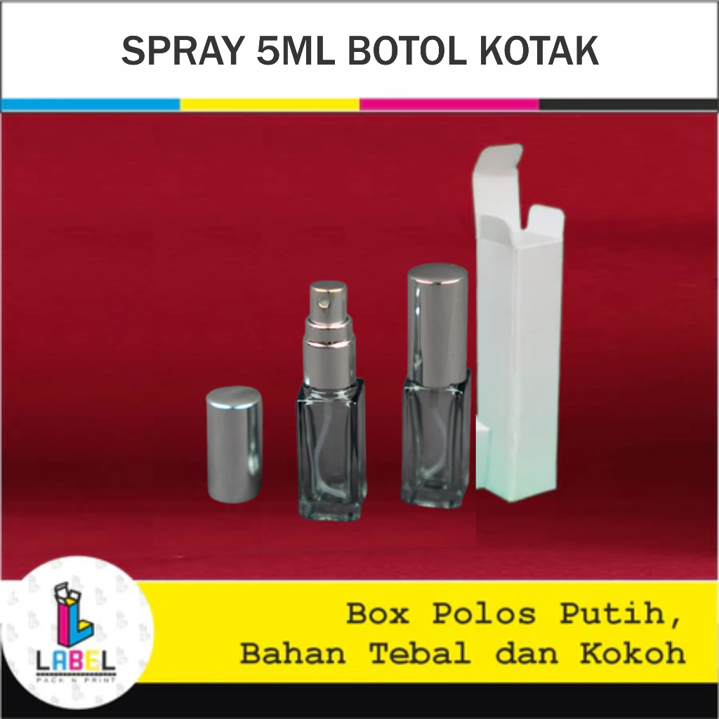 Jual Dus kemasan/ Box Botol Kotak Spray 5ml Uk. 2 x 2 x 8,8 cm POLOS ...