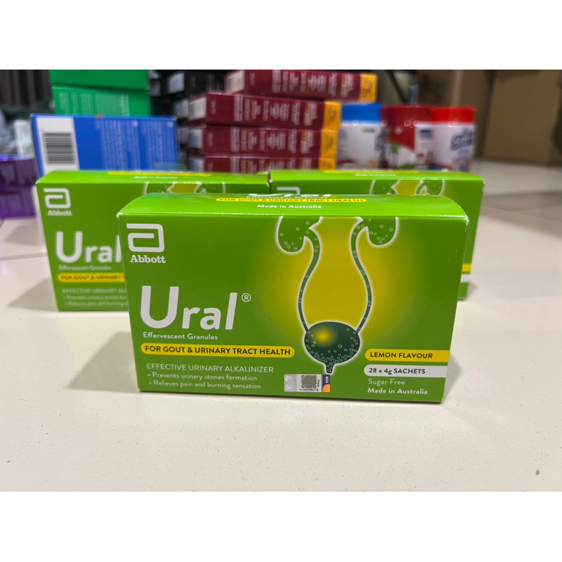 Jual Abbott Ural effervescent granules 1box isi 28 sachet lemon flavour ...