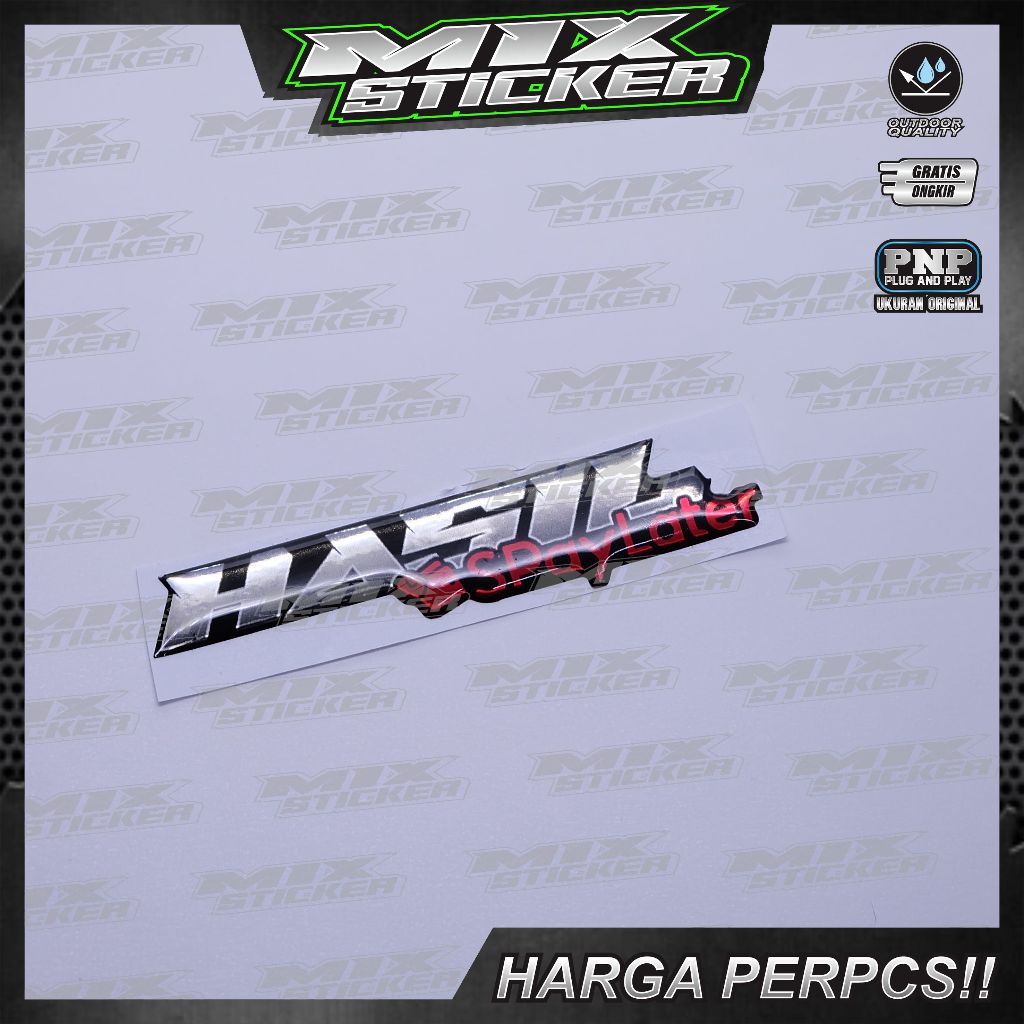 Jual Emblem logo hasil spaylater/ emblem timbul hasil spaylater ...