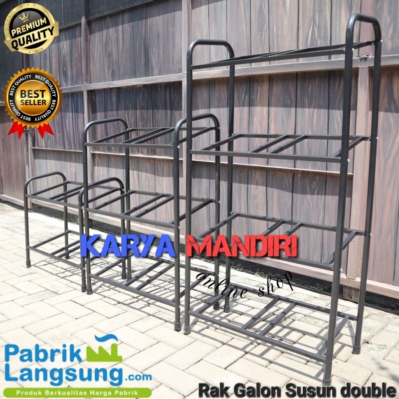 Jual Rak Galon Susun Double / Tempat Galon 4 susun / 3 Susun / 2 susun ...