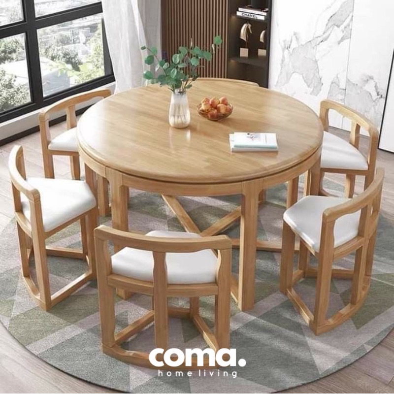 Jual Set Meja Makan Model Lingkaran / Set Kursi Makan Minimalis ...