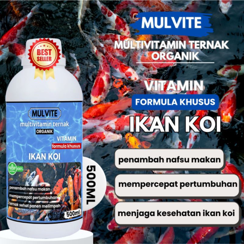 Jual MULVITE multivitamin ternak IKAN KOI Vitamin Ikan KOI, Cepat Besar, Penambah Napsu Makan ...