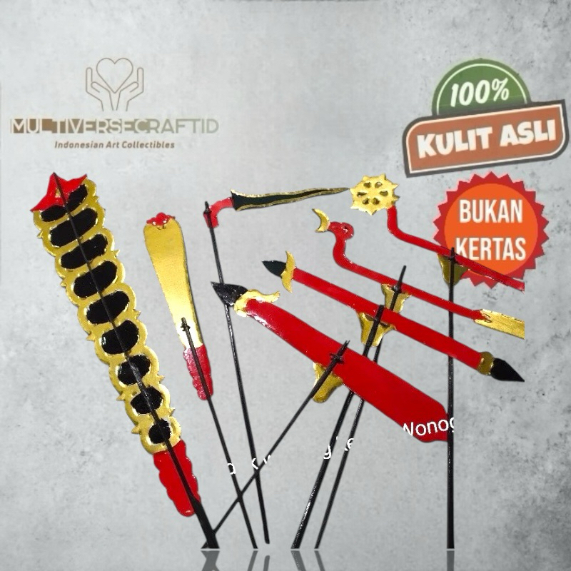Jual MULTIVERSECRAFTID wayang kulit mainan gaman , senjata wayang ...