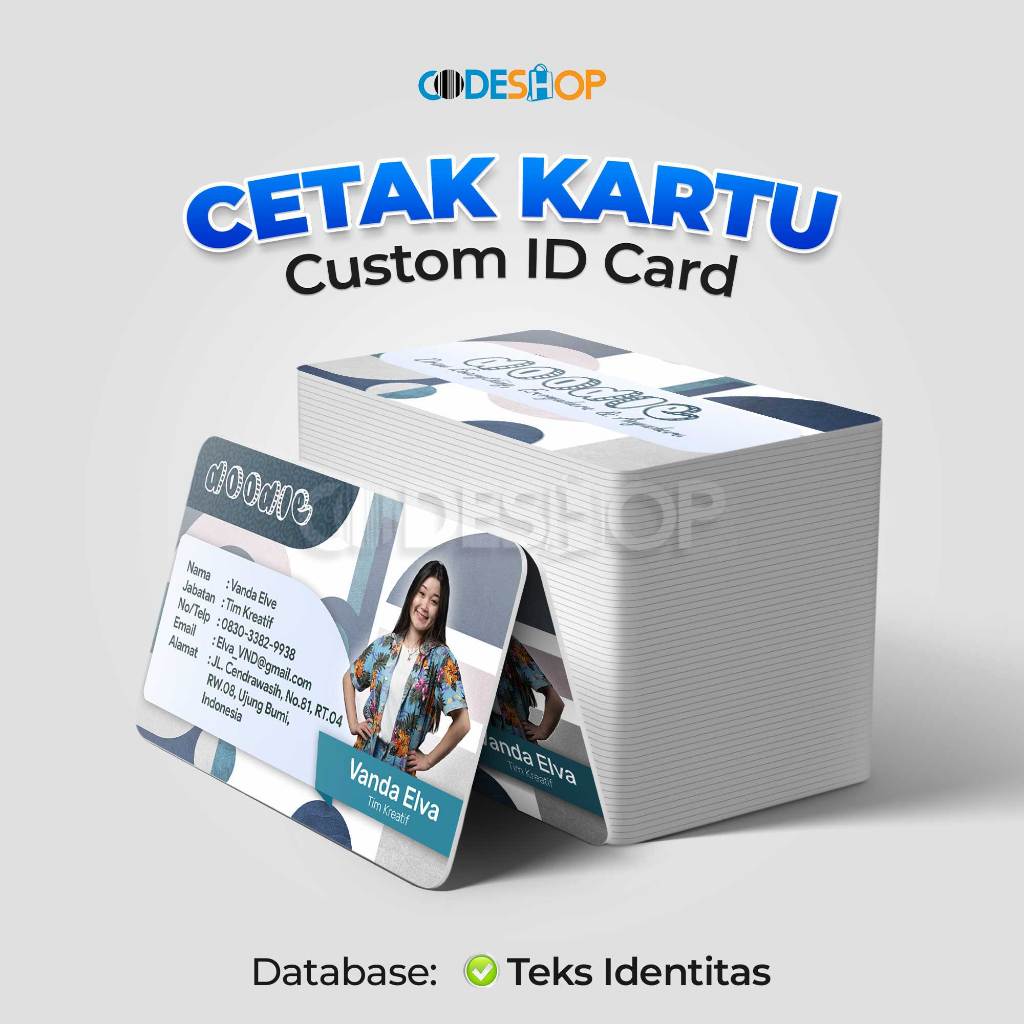 Jual Jual Cetak Kartu Preprinted-ID Card - Custom Print | Shopee Indonesia