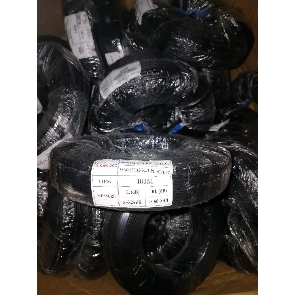 Jual Kabel Precon 100 Meter 100M 1 Core 3 Seling Fo Fiber Optik Sc Upc ...