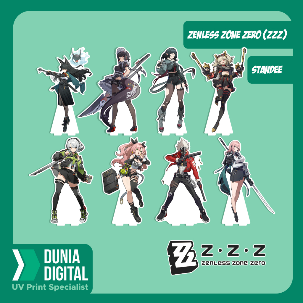 Jual Standee Zenless Zone Zero (ZZZ) Akrilik UV | Shopee Indonesia
