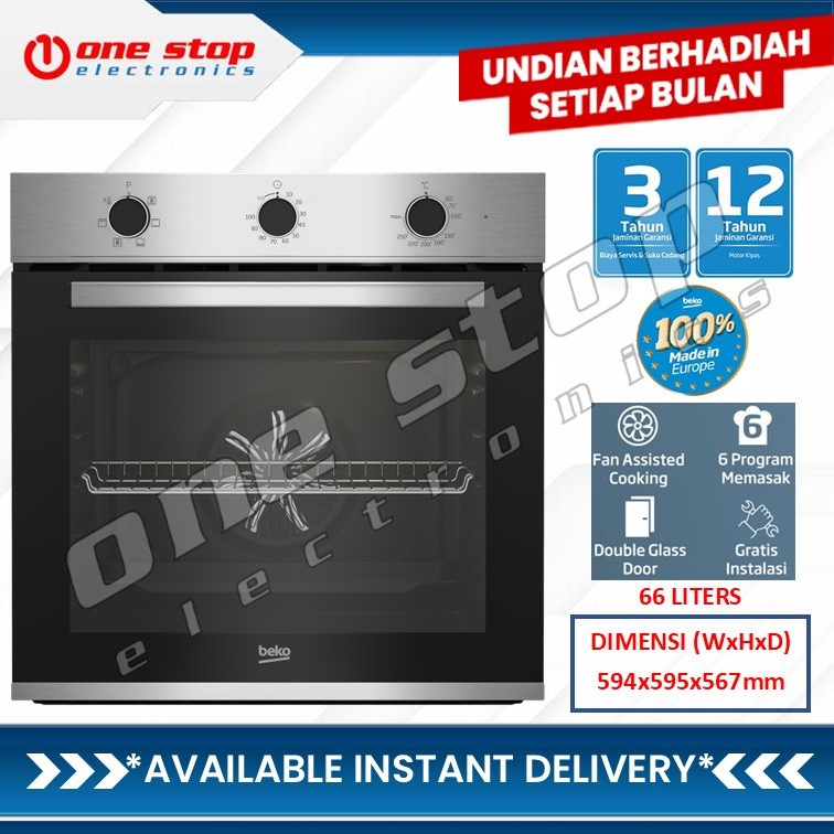 Jual BEKO BBIE12100XD / BBIE 12100 XD Built In Oven Tanam Listrik 66 ...
