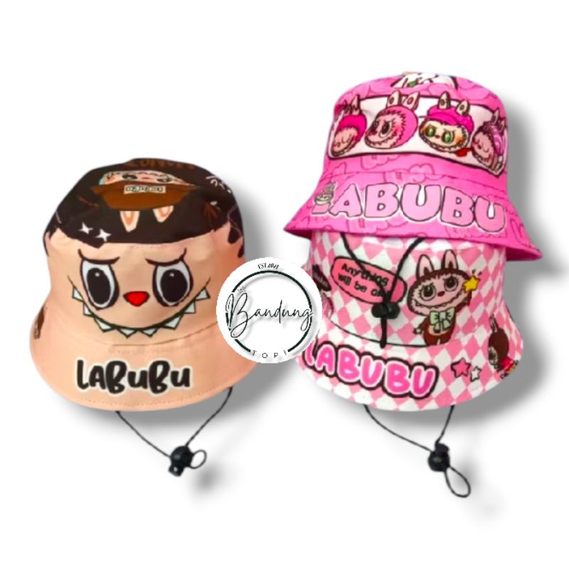 Jual Topi Bucket Labubu Bahan Sublim Printing Labubu Mantap Nyoh ...