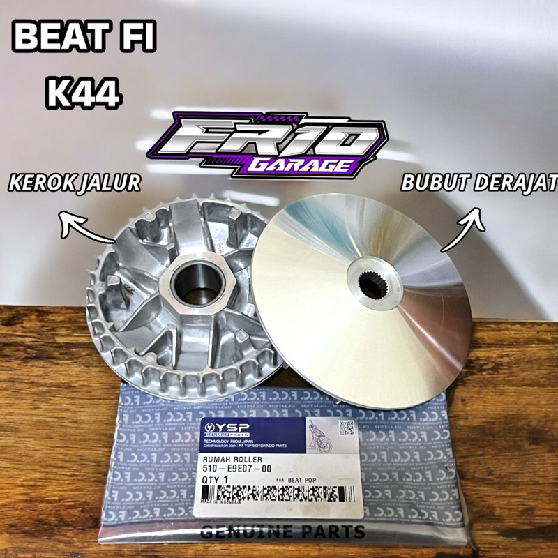 Jual Pulley Rumah roller bubut custom 13,5 13,8 racing beat esp pop scoopy fi vario 110fi kode ...