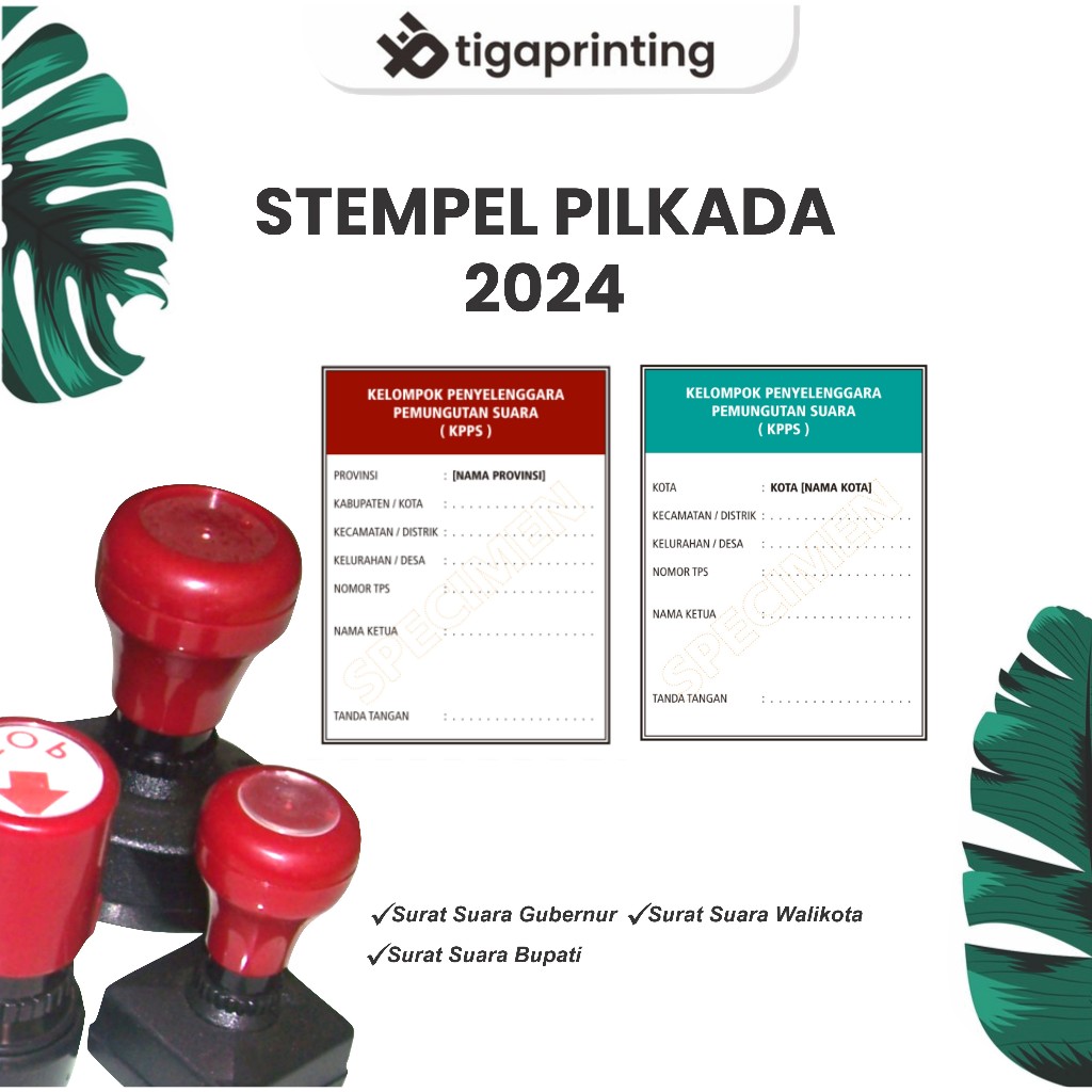 Jual Stempel Pemilu | Stempel Pilkada 2024 (GRATIS TINTA 1 BOTOL ...