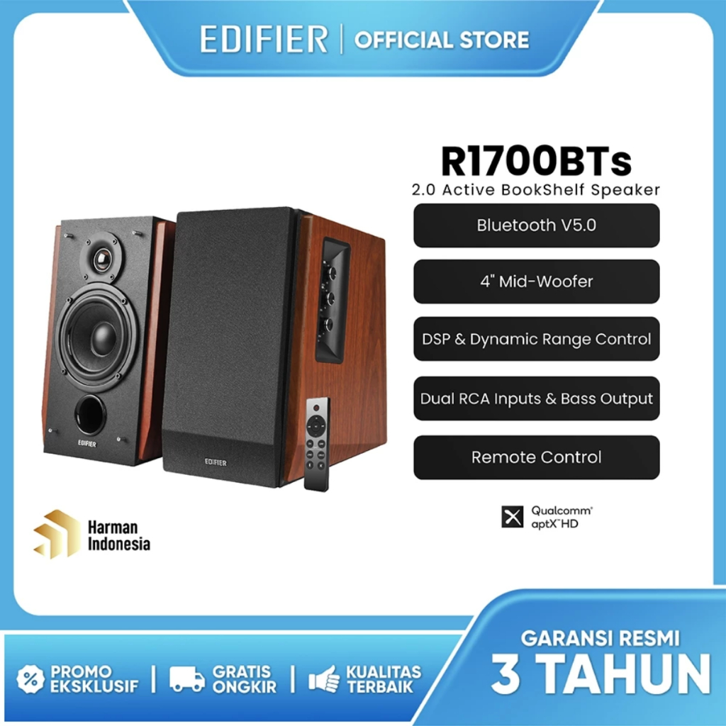 Jual Edifier R1700BTs / R1700 BTs 2.0 Active Bookshelf DSP Active ...