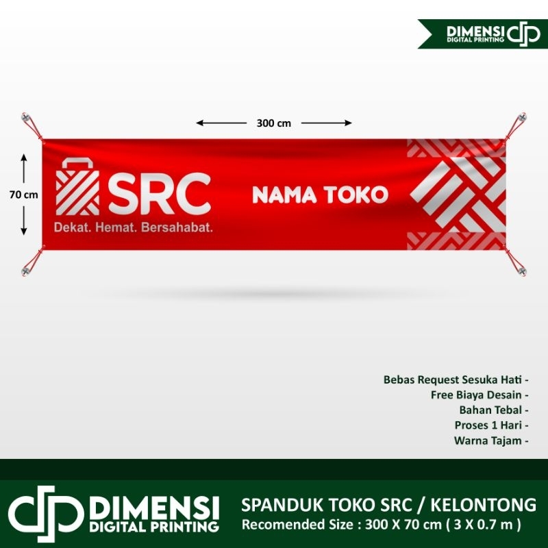 Jual BANNER / BACKDROP / MMT / SPANDUK USAHA TOKO SRC / SPANDUK SRC ...