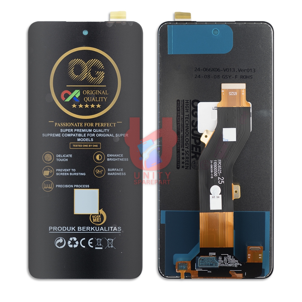 Jual LCD TOUCHSCREEN INFINIX SMART 8 X6525 / SMART 8 HD X6528B / TECNO SPARK 20C COMPLETE 1 SET ...