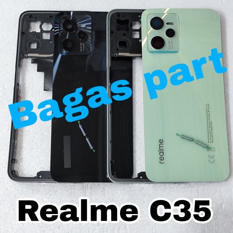 Jual Casing Housing Kesing Fullset Realme C35 ada 2 bagian Backdor ...