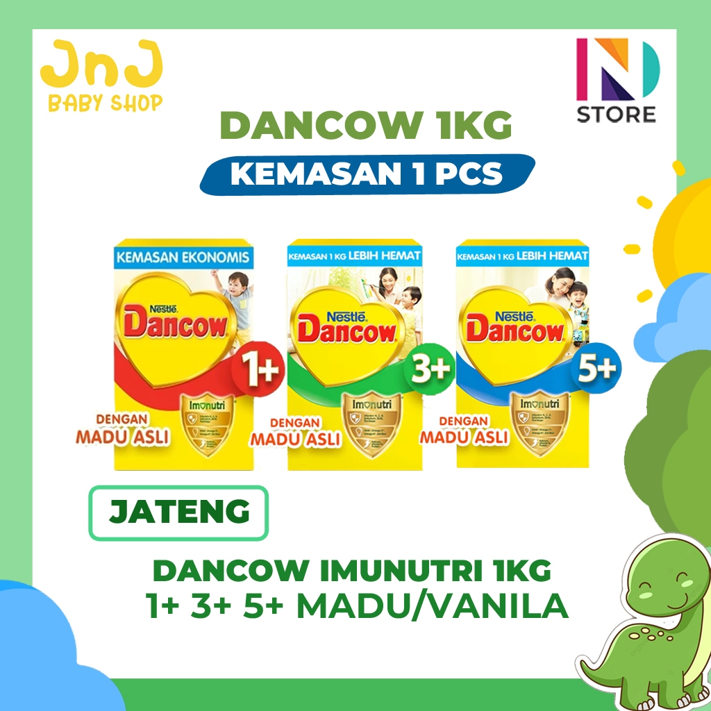 Jual Dancow Imunutri 1+ 3+ 5+ Rasa Madu Vanila Kemasan 1Kg - Susu ...